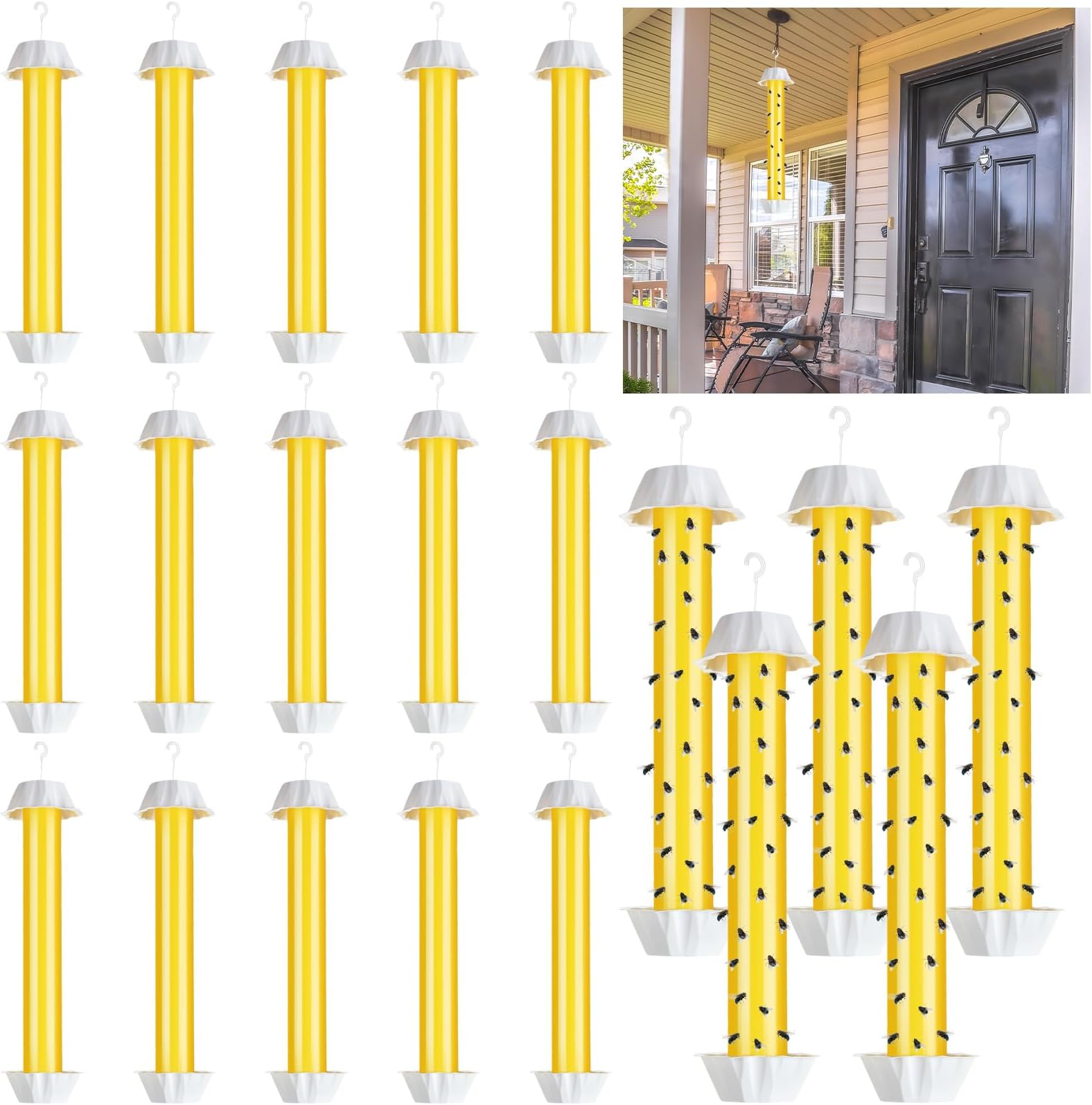 Amazon.com : Catchmaster Gold Stick 962 Large 24" Fly Trap - Box of 12 ...