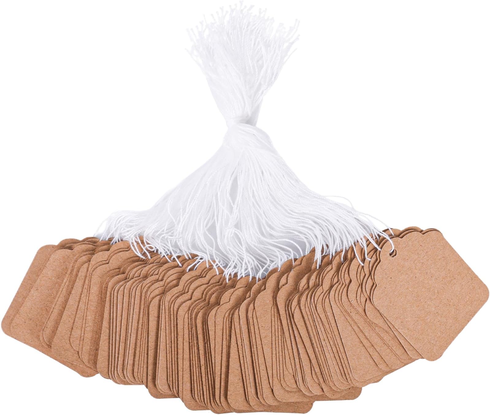 Amazon.com : 600 Pack Kraft Price Tags with String Marking Tags with ...