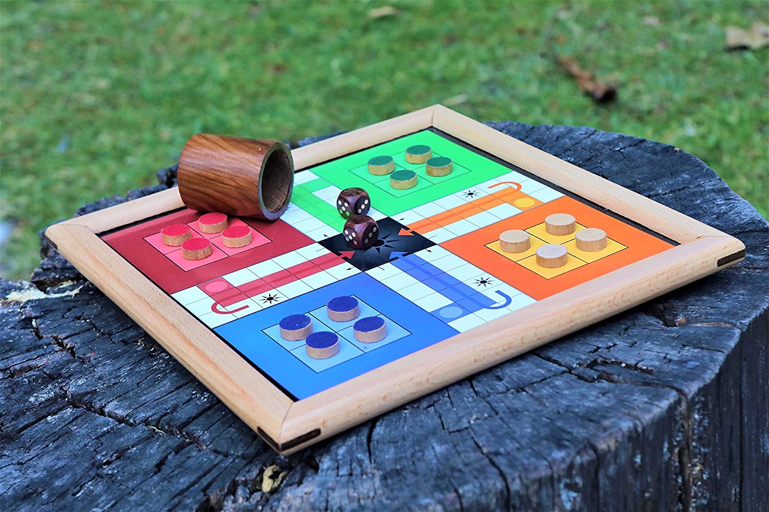 Nagina Wood Creation Board Game Wooden 2 In 1 Ludo | Desertcart INDIA