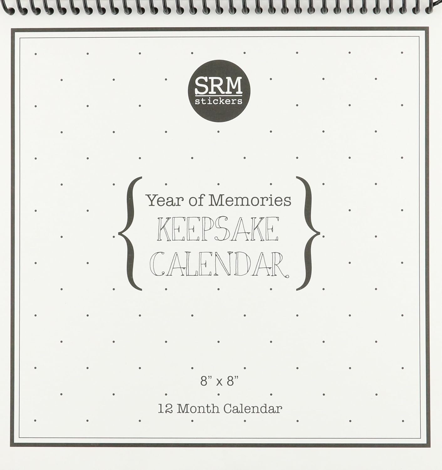 Amazon.com: SRM Stickers Keepsake Calendar, 8 by 8-Inch : Office Products
