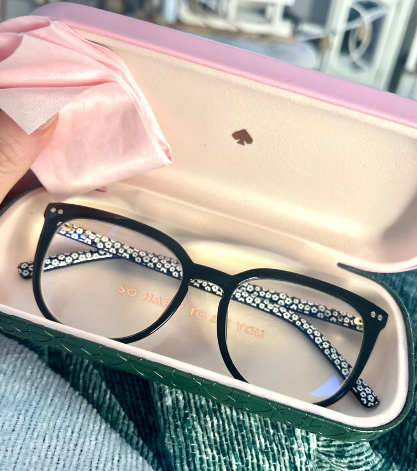 Amazon.com: Kate Spade New York Women's Albi Blue Light Readers Round ...