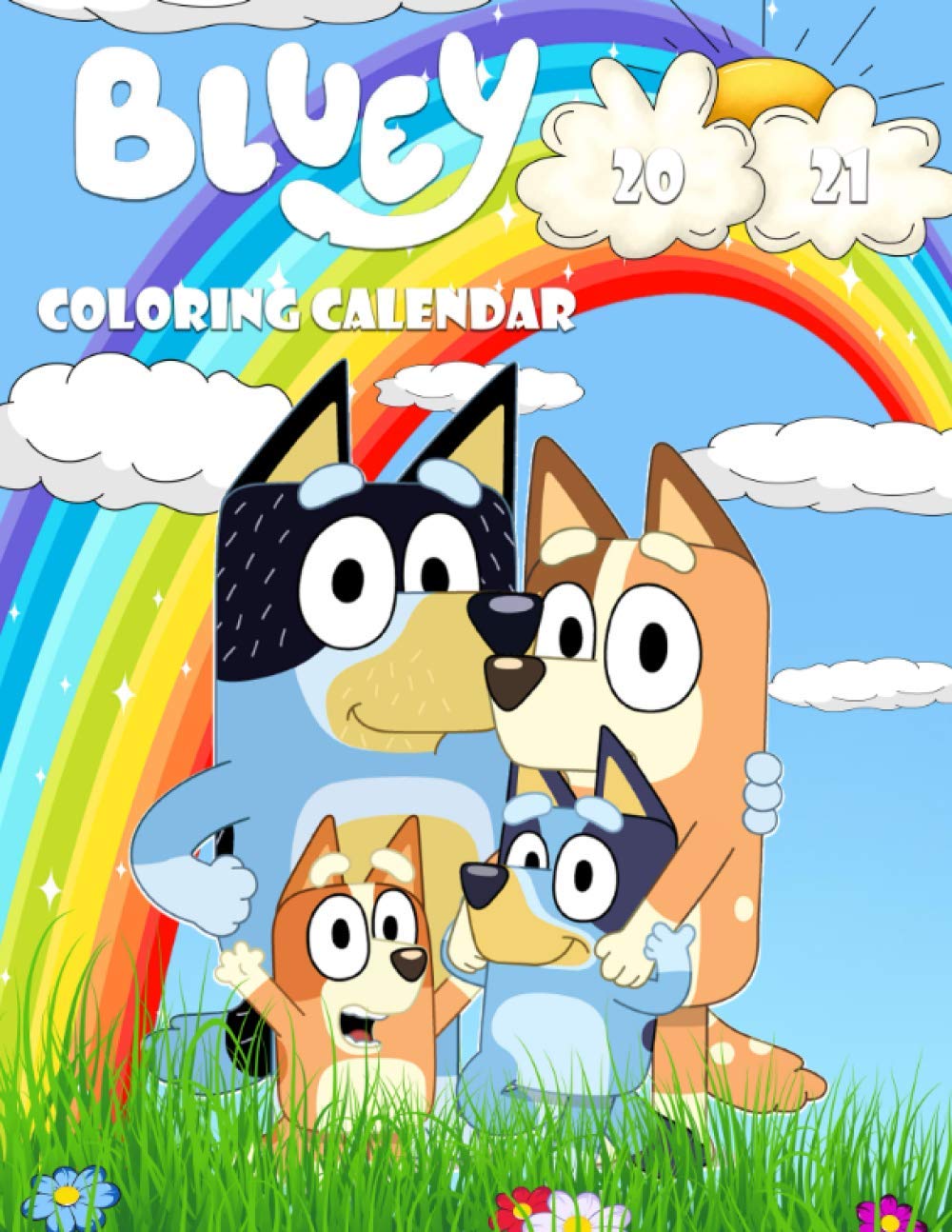 Bluey Coloring Calendar Calendar With An Extra Coloring Pages Bluey ...