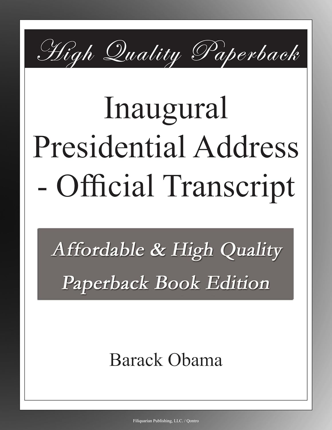 Amazon.com: Inaugural Presidential Address - Official Transcript: Obama ...
