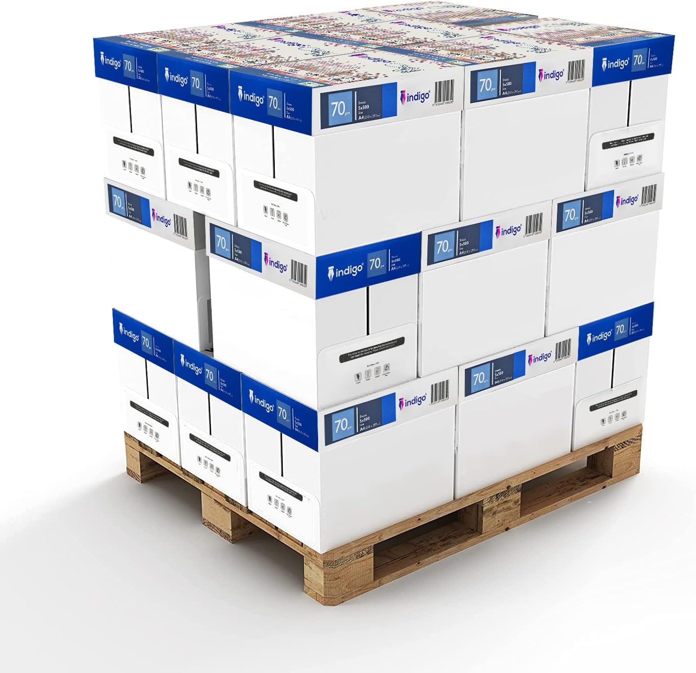 Indigo® Copy Paper A4 White – 20 Boxes of 5 Reams (50,000 Sheets, 80 ...