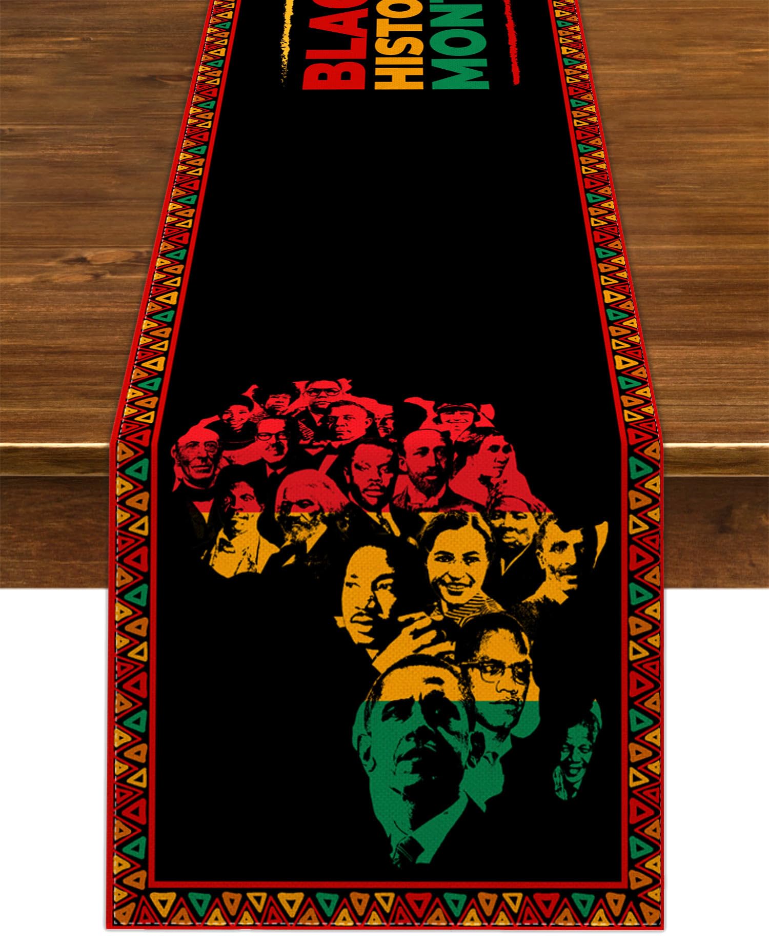 Amazon.com: Nepnuser Black History Month Table Runner Afro African ...