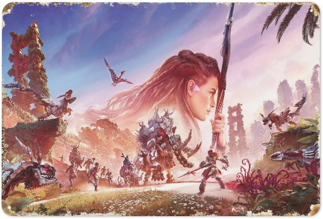 Amazon.com: Horizon Forbidden West horizon zero dawn Poster Retro Wall ...