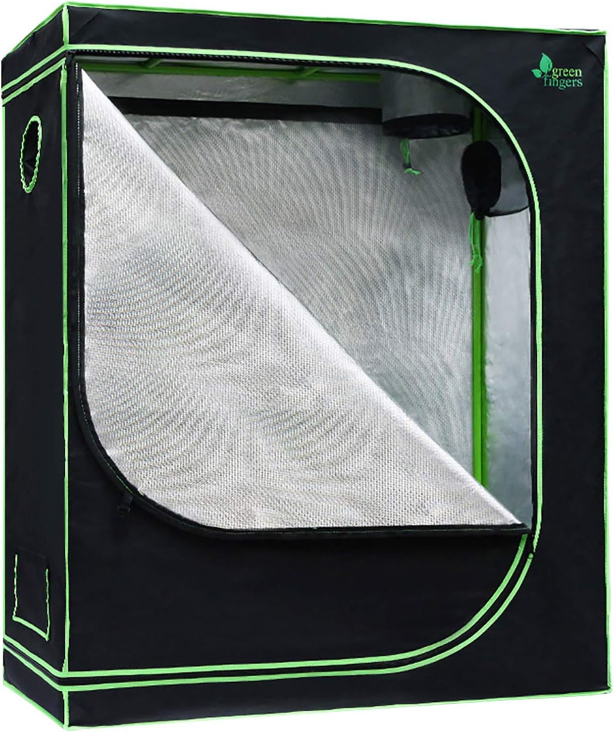 Green Fingers 4x2 Grow Tent, 120 x 60 x 150cm Hydroponics Growing ...