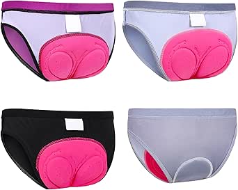 Amazon.com: Vinsatin 3 Pcs 4D Padded Bike Underwear Cycling Bicycle Shorts Womens Padded Bike ...
