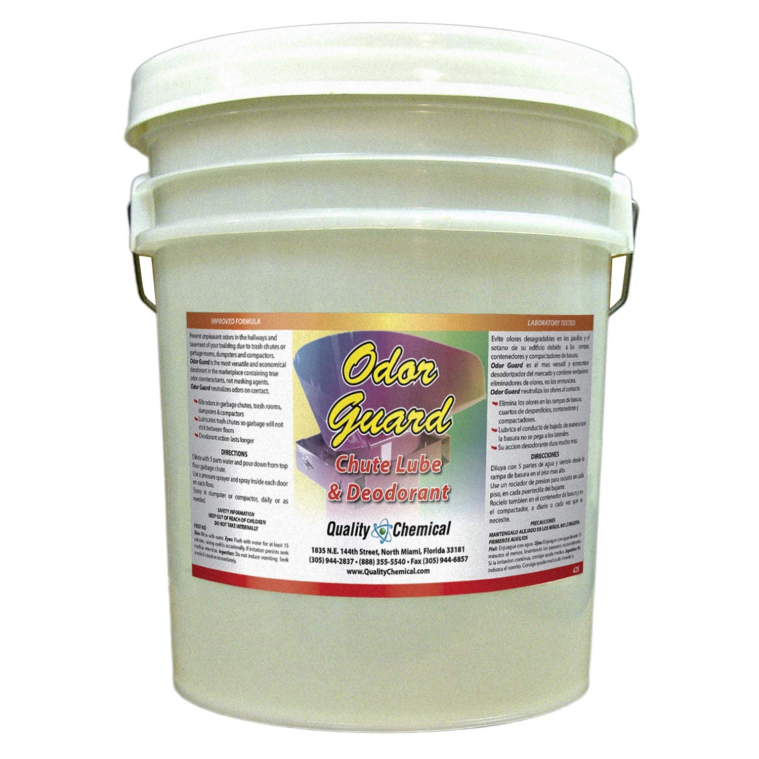Amazon.com: Odor Guard Trash Chute Cleaner & Deodorant-5 gallon pail ...