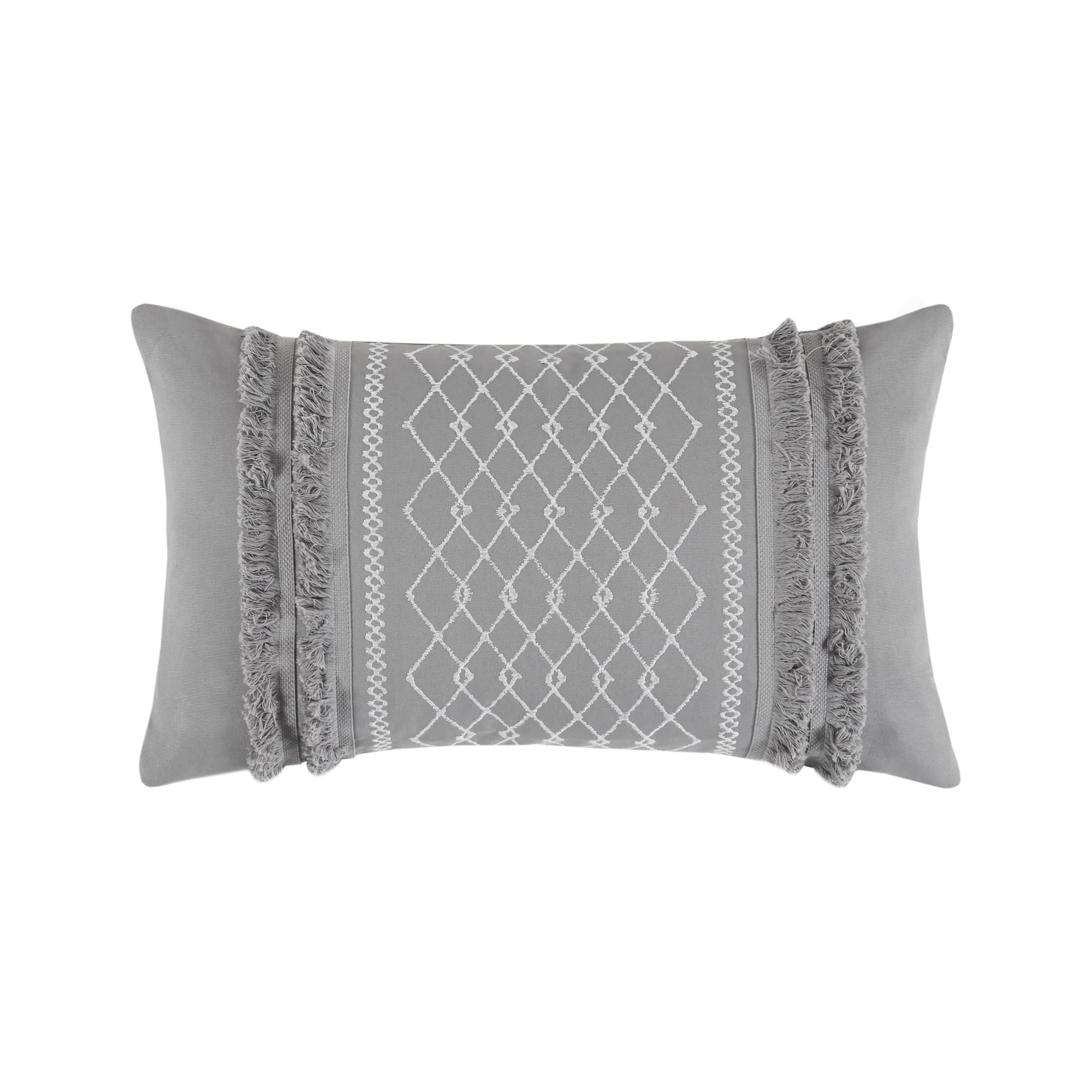 INK+IVY Bea Mid Century Modern Cotton Oblong Decorative Pillow Sofa ...