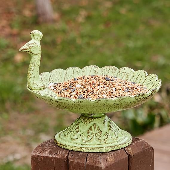 Amazon.com: HOUYANG Cast Iron Bird Baths for Outdoors,Cast Iron Bird ...