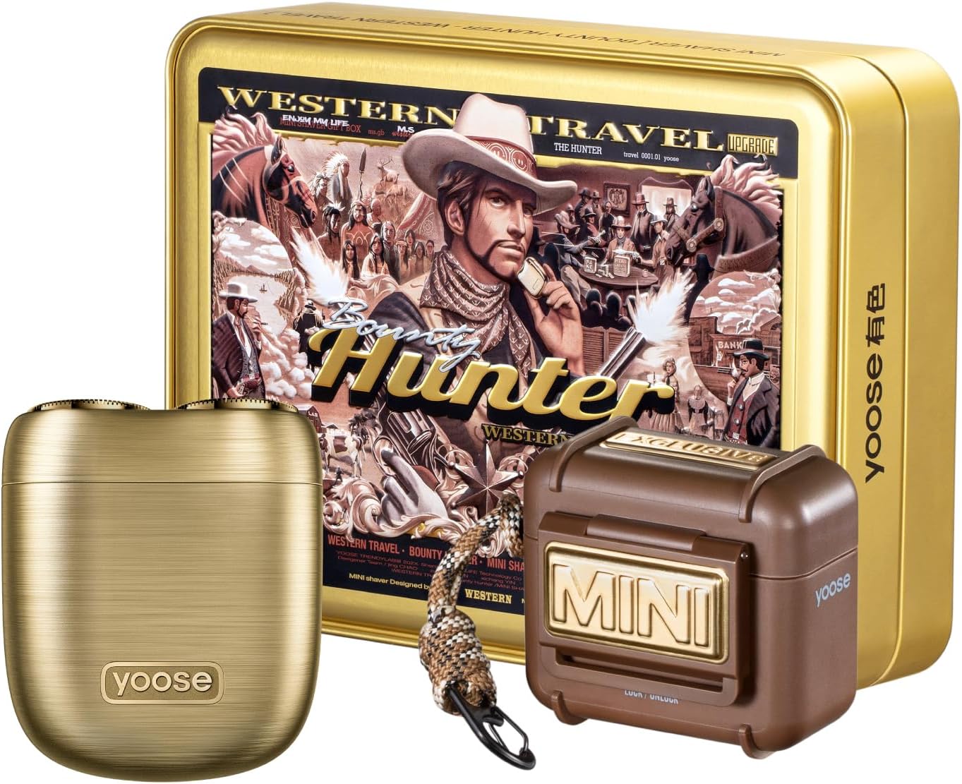 Amazon.com: yoose Bounty Hunter Mini Shaver Gift Set, Portable Alloy ...