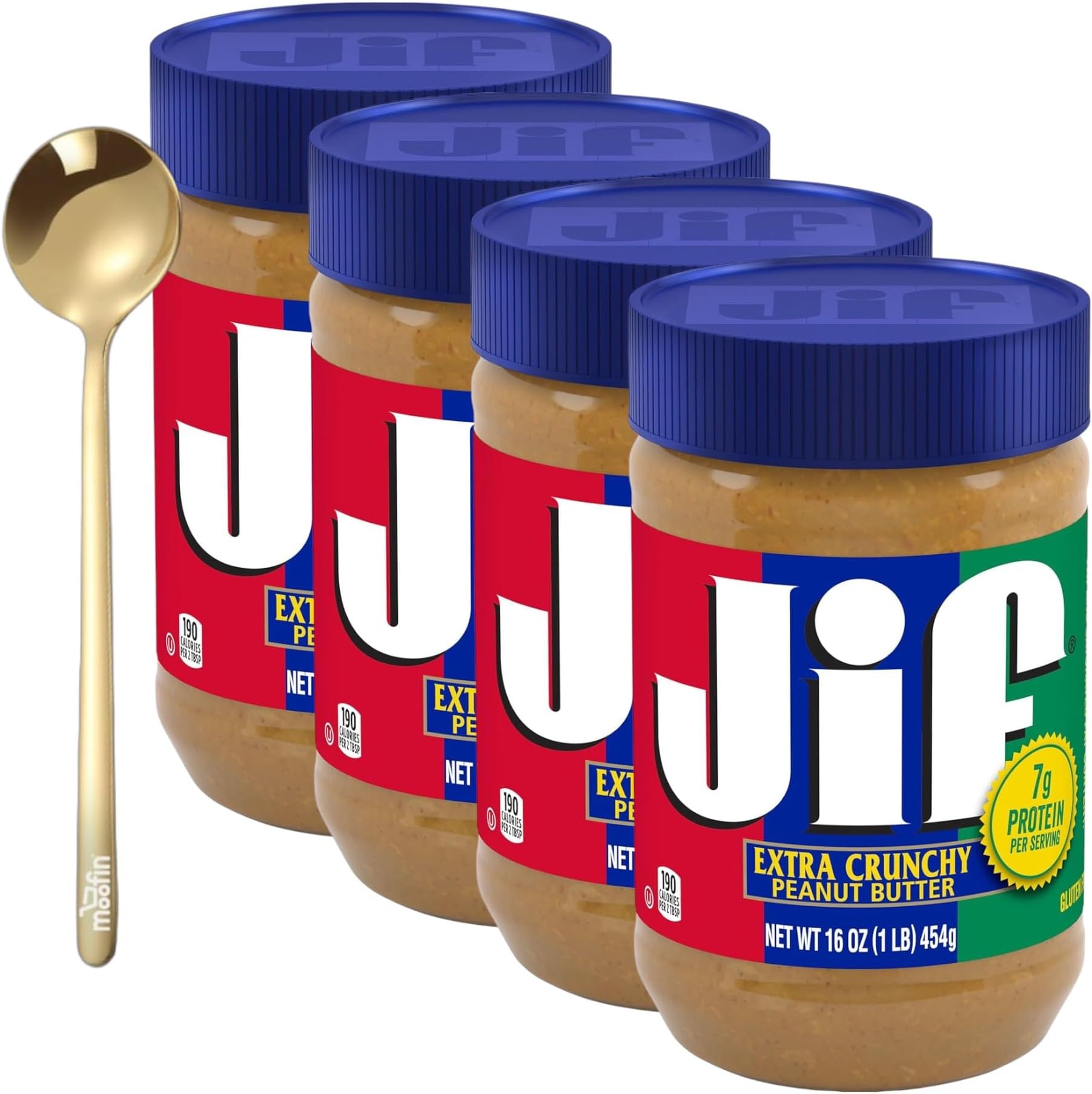 Amazon.com : Jif Creamy Peanut Butter, 40 Ounces (Pack of 2), 7g (7% DV ...