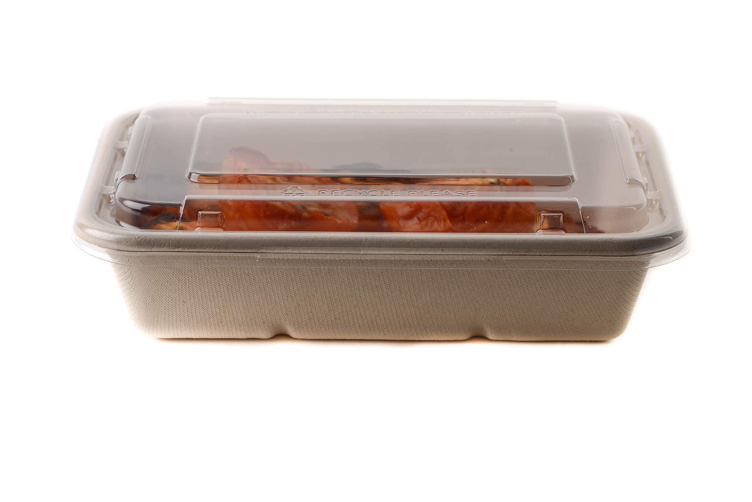 Ecoquality 34oz Compostable Eco Friendly Container Trays With Clear ...