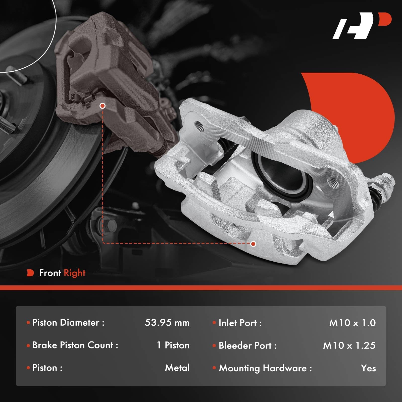 Rear Right Brake Caliper Rear Break Caliper A-Premium Disc Brake ...