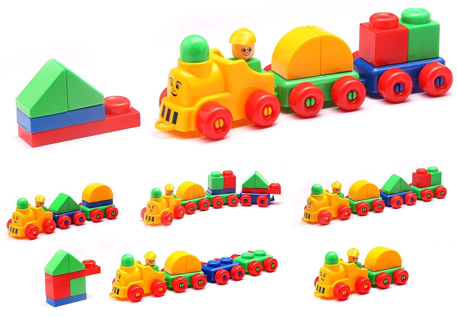 Buy Nabhya Tu-Tu-Tu Train Blocks Puzzle Early Learning Educational Toy ...