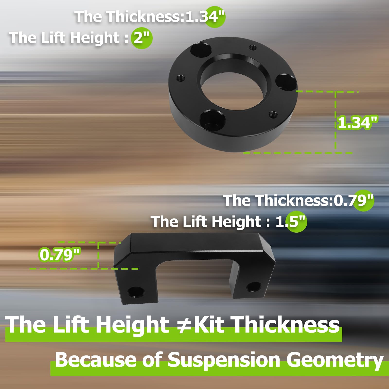 Snapklik.com : 3.5 Front Leveling Lift Kit, Raise 3.5 Inch High Lift ...
