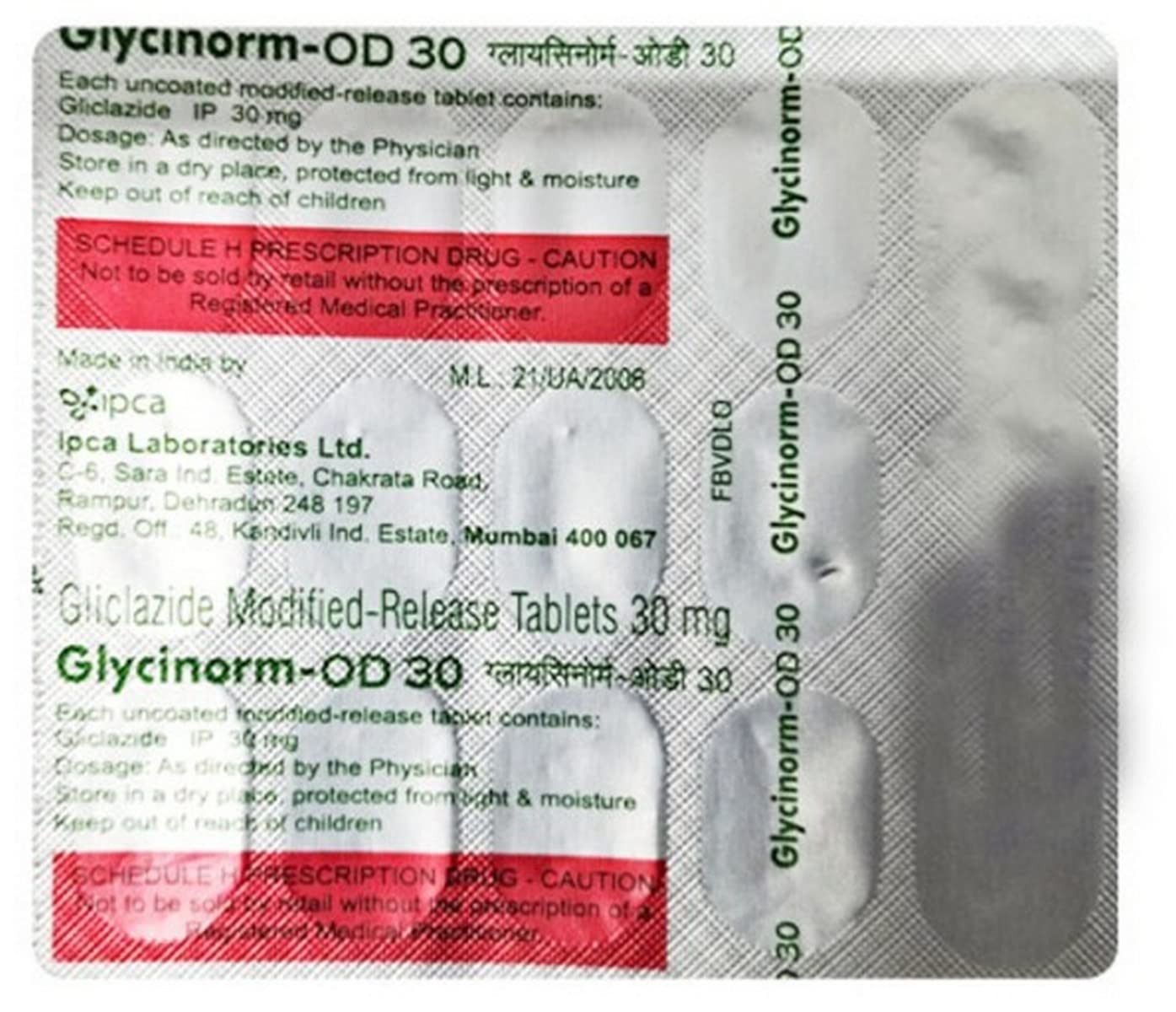 Glycinorm-OD 30 - Strip of 15 Tablets : Amazon.in: Health & Personal Care