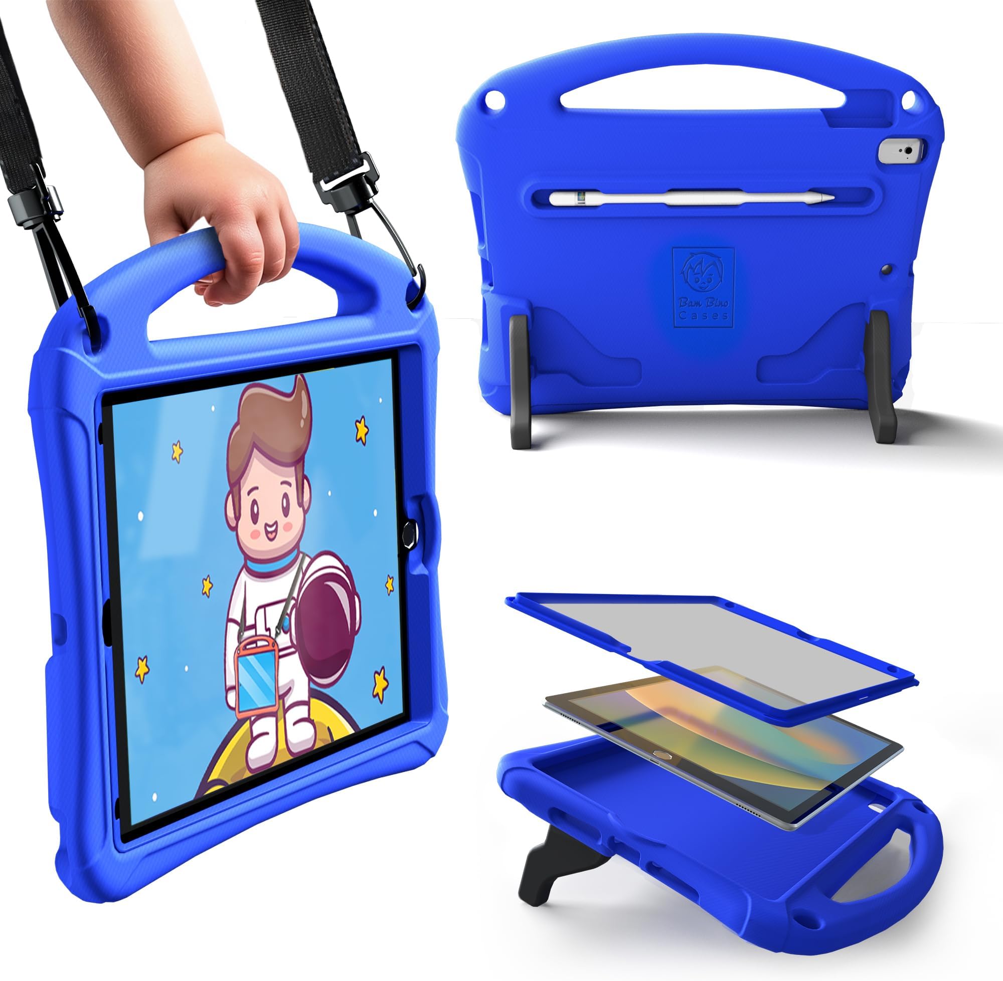 Amazon.com: Bam Bino Space Suit Rugged Kids Case for Apple iPad Pro 13 M4, iPad Air 13 M2/M3 ...