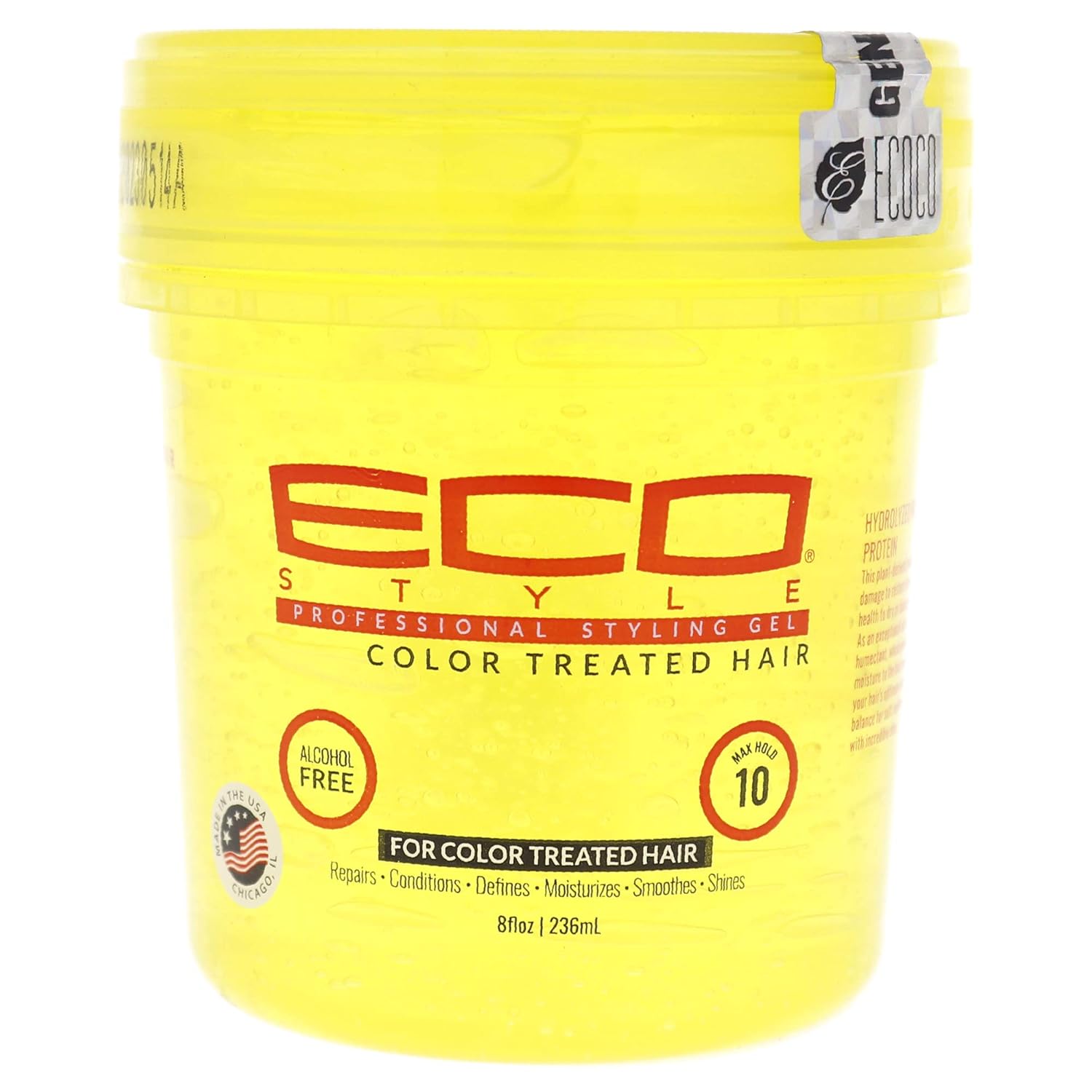 Amazon.com : Eco Style Hair Gel - Colored Hair, for All Hair Types - UV ...