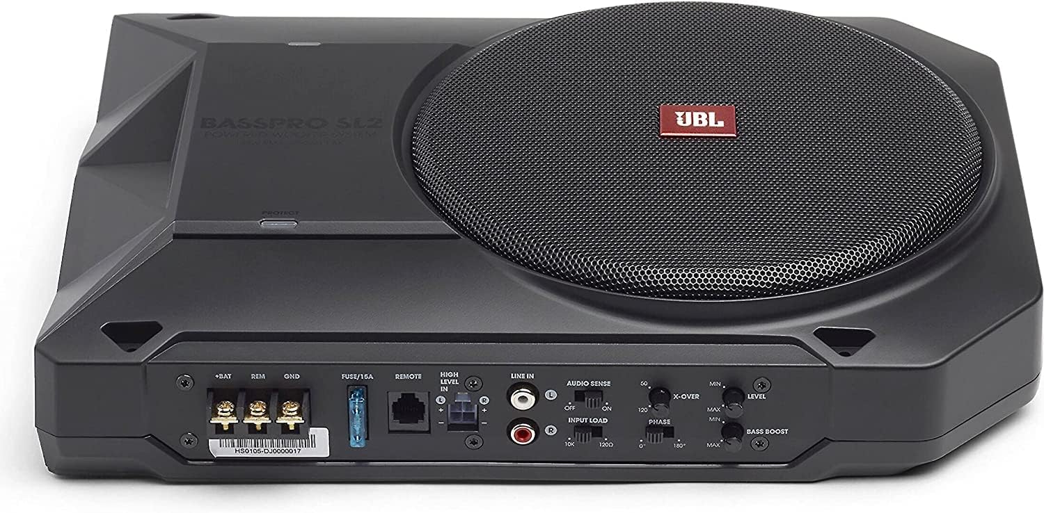 Amazon.com: JBL BassPro SL 8-inch 125W RMS Powered Under-Seat Compact ...