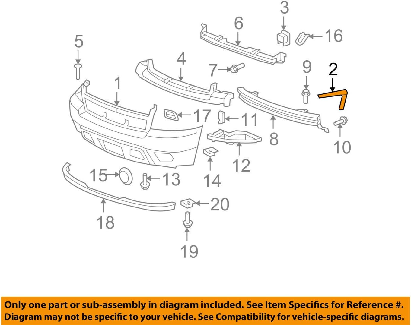 Amazon.com: Chevrolet GM OEM Front Bumper-Bumper Cover Side Bracket ...