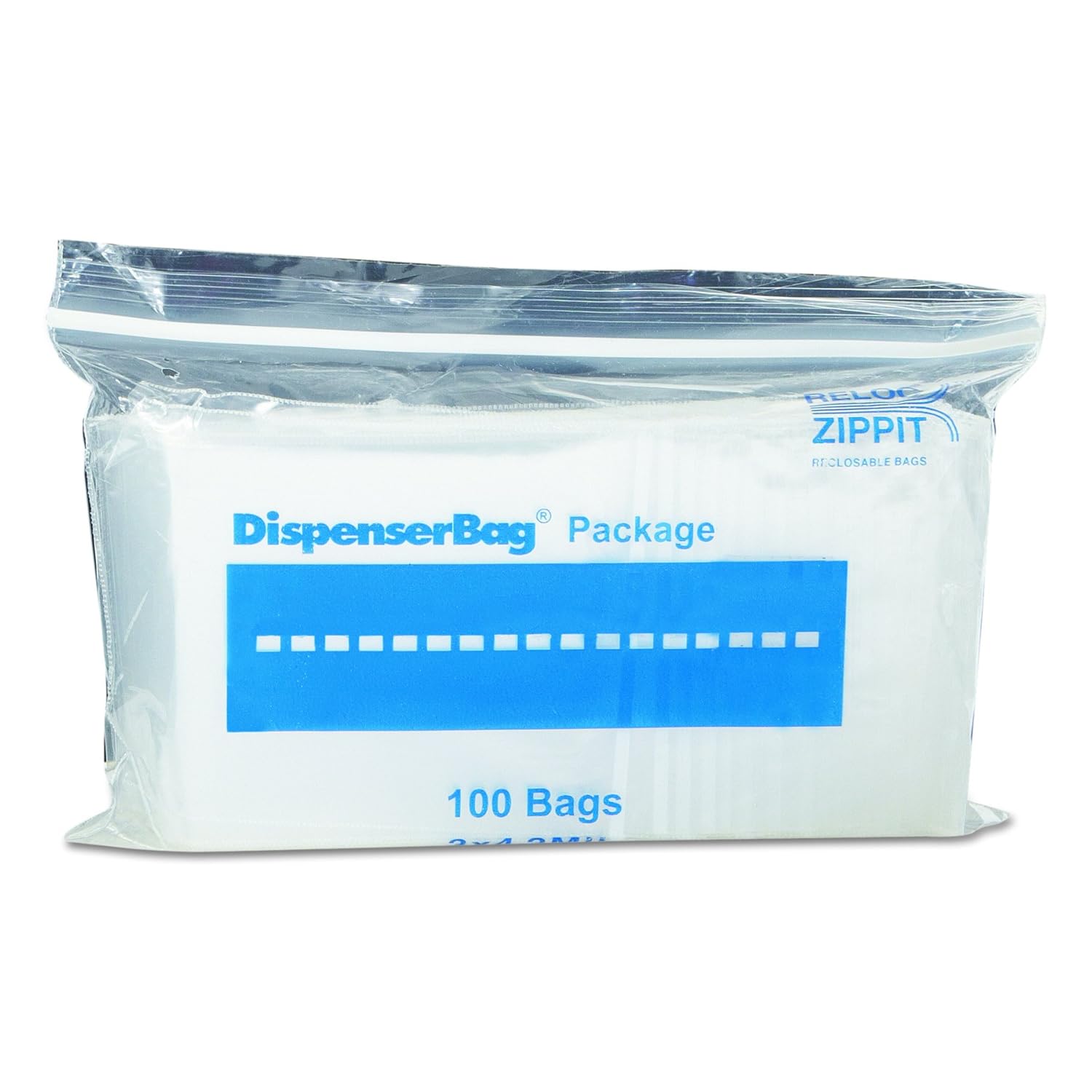 Amazon.com: BagCo MGZ2P0304 Zippit Resealable Plastic Zipper Bags, 3w x ...