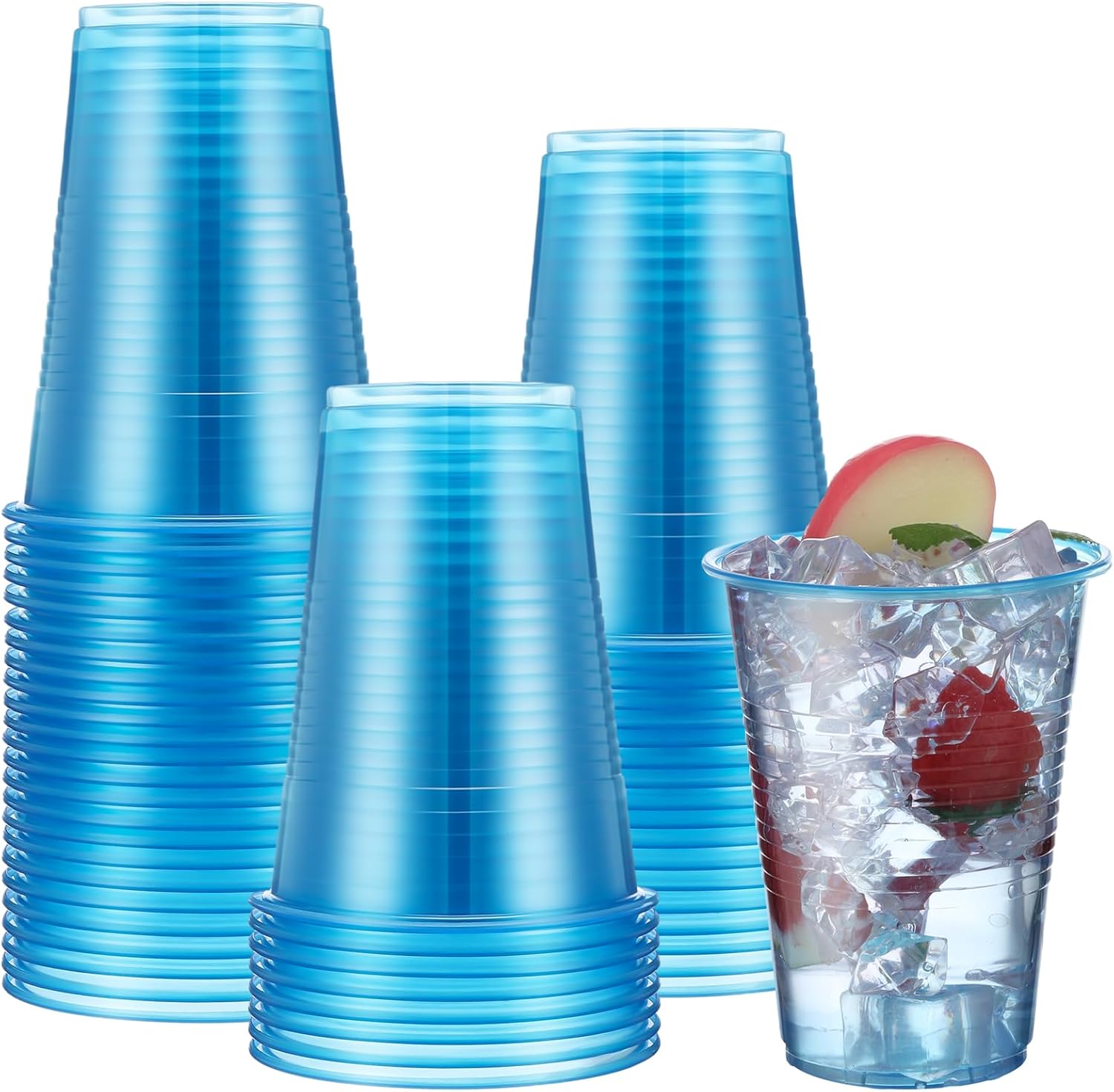 Amazon.com: Uiifan 50 Pack 16 oz Plastic Cups, Neon Plastic Cups ...
