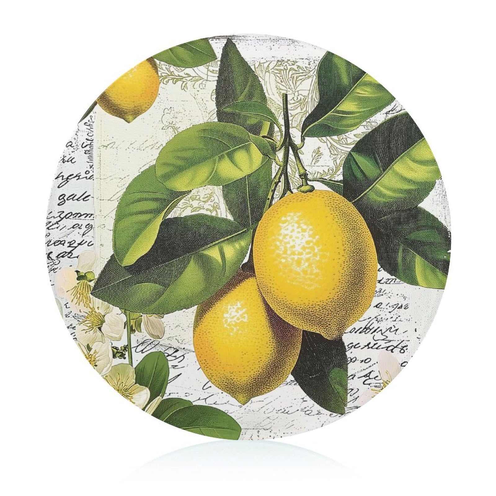 Amazon.com: Yellow Lemon Tempered Glass Cutting Boards for Kitchen ...