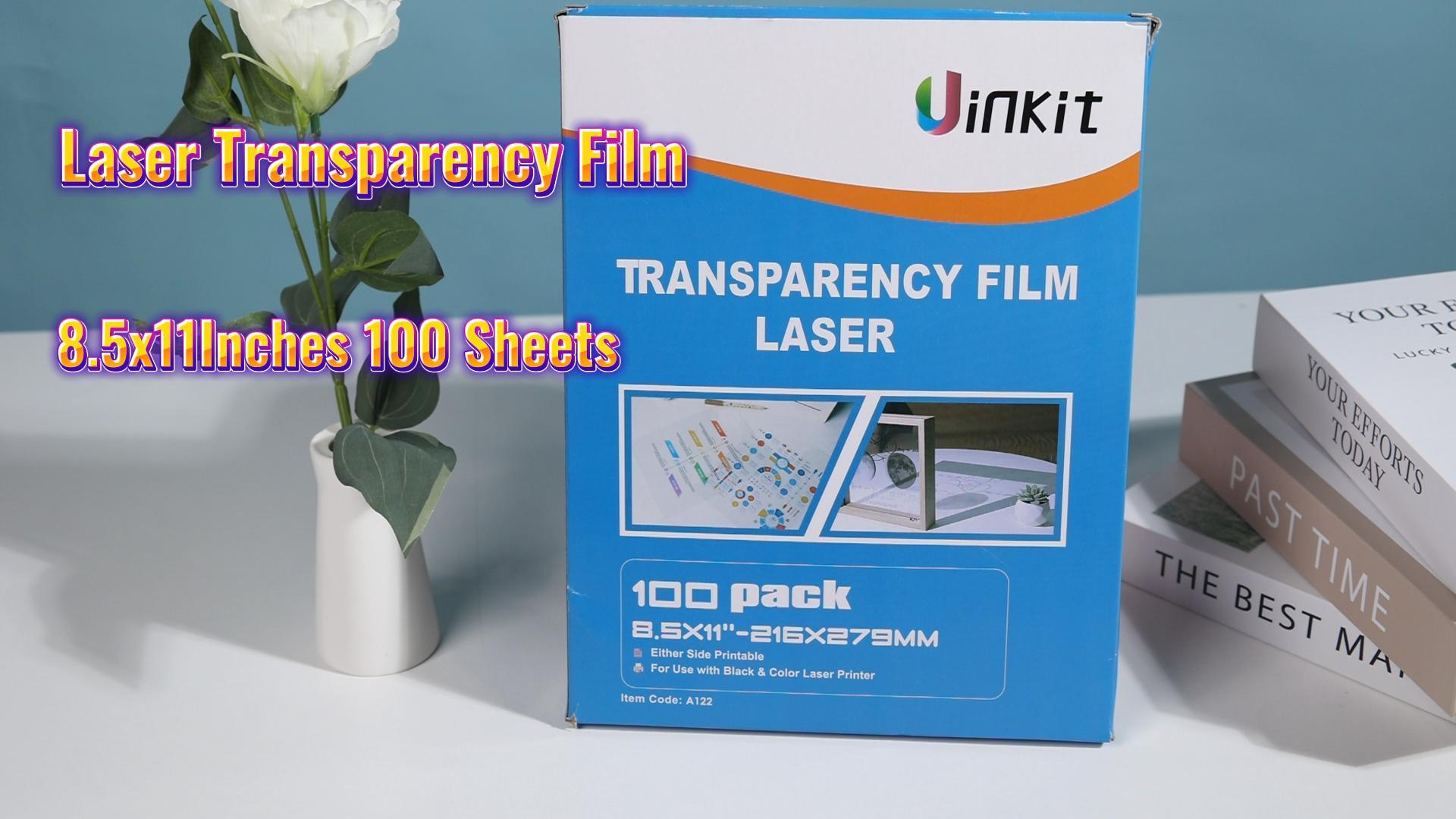 Unboxing of the laser transparency film