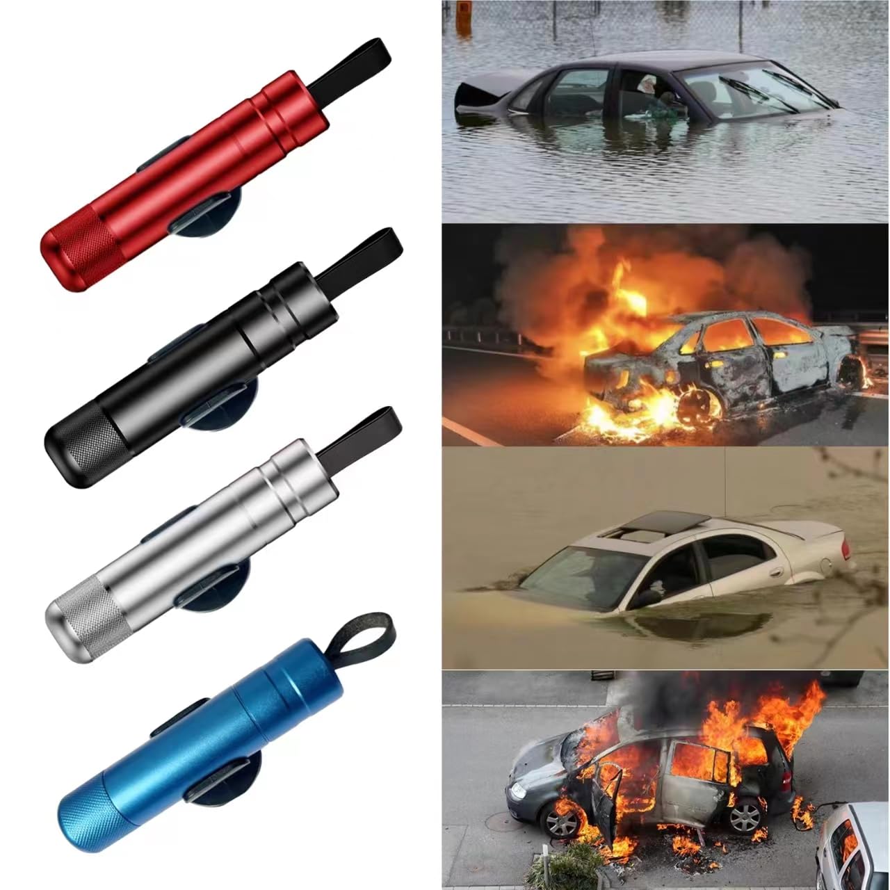 Amazon.com: CIMIKY 4PCS Car Safe Hammer Glass Breaker,Safety Hammer ...