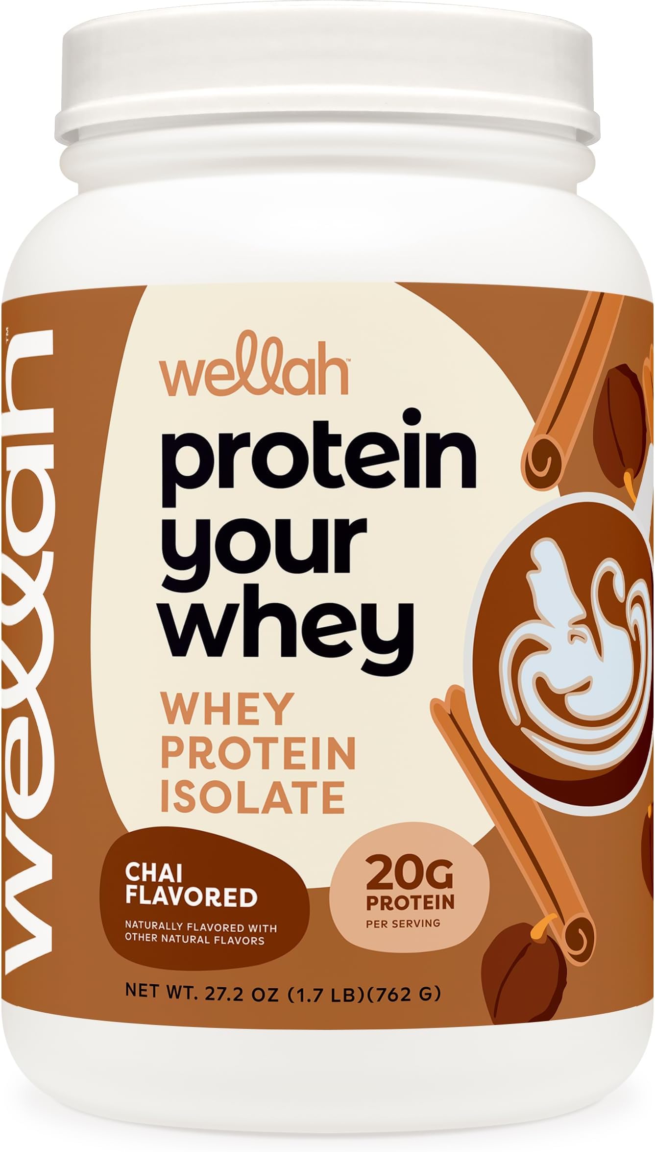 Amazon.com: Wellah Protein Your Whey (30 Servings, Chai Flavored ...