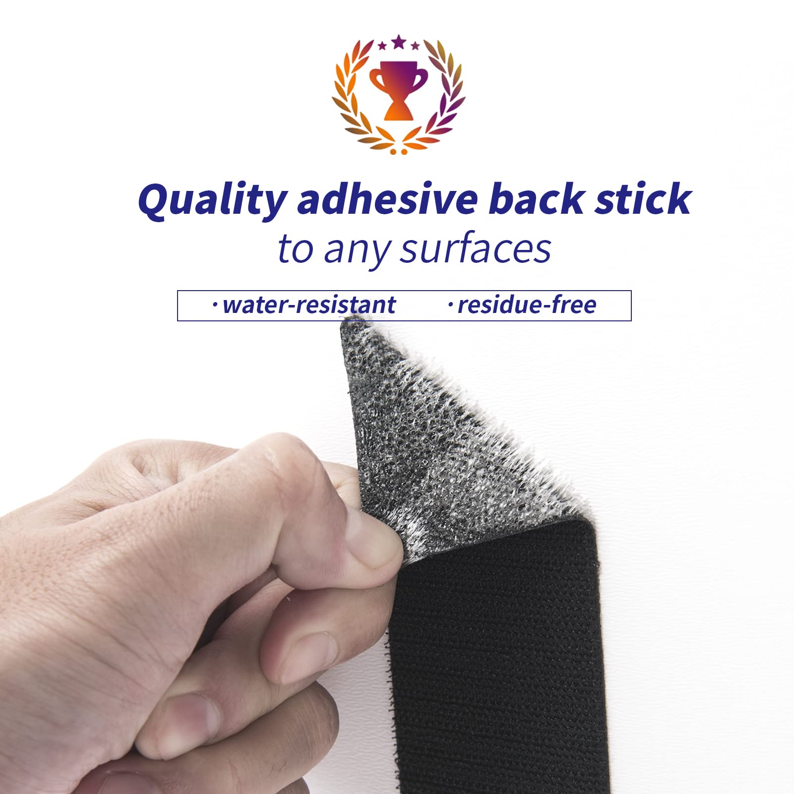 Snapklik.com : Art3d 4ft X 1 In Hook And Loop Rolls Sticky Back