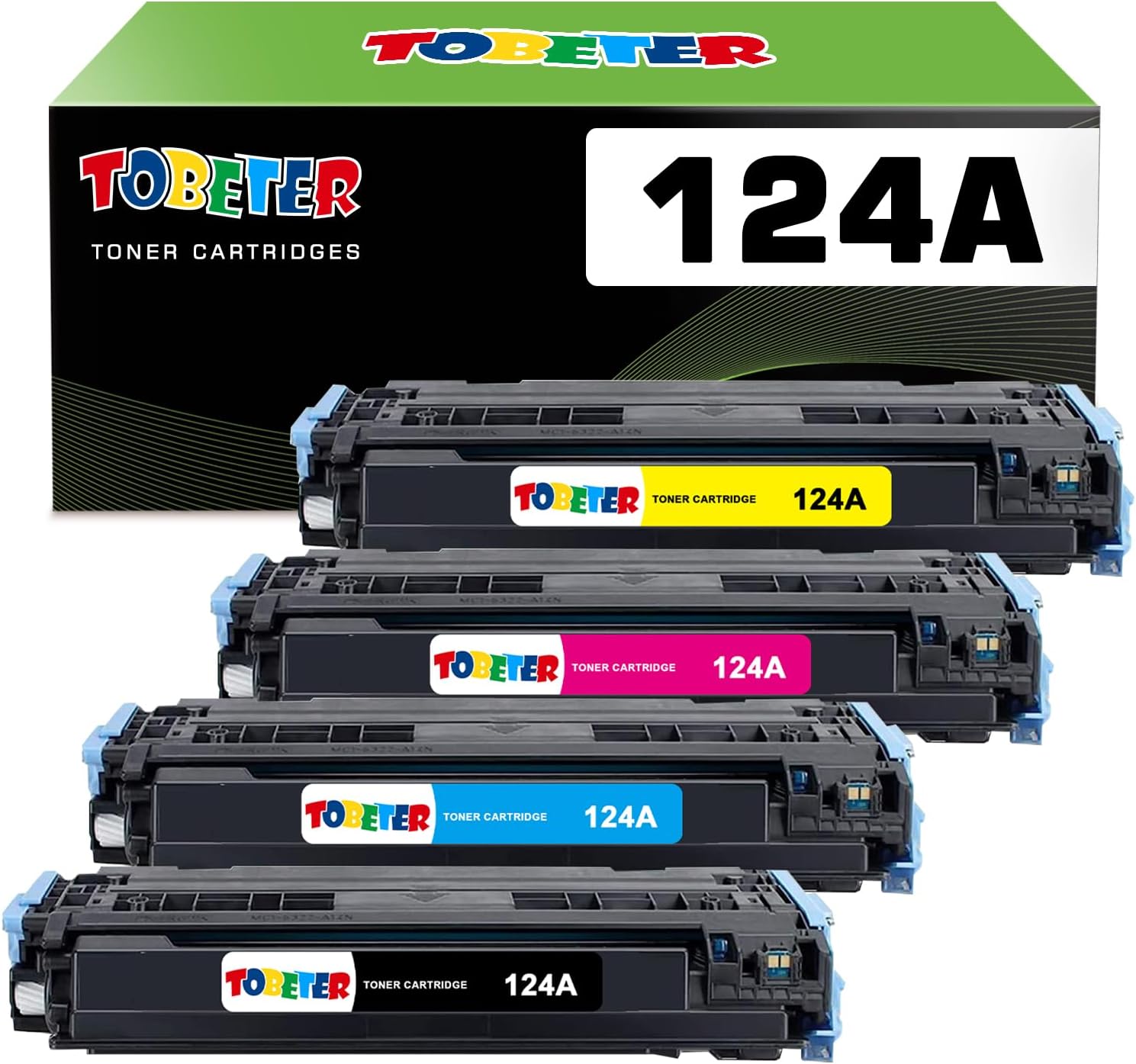 Amazon.com: ToBeter Remanufactured 124A Toner Cartridges Replacement ...