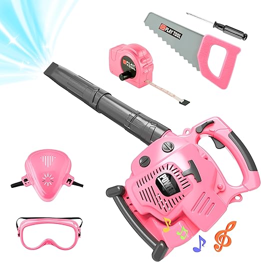 Amazon.com: Toy Choi's Leaf Blower Toy Tool Pretend Play Series,Pink ...