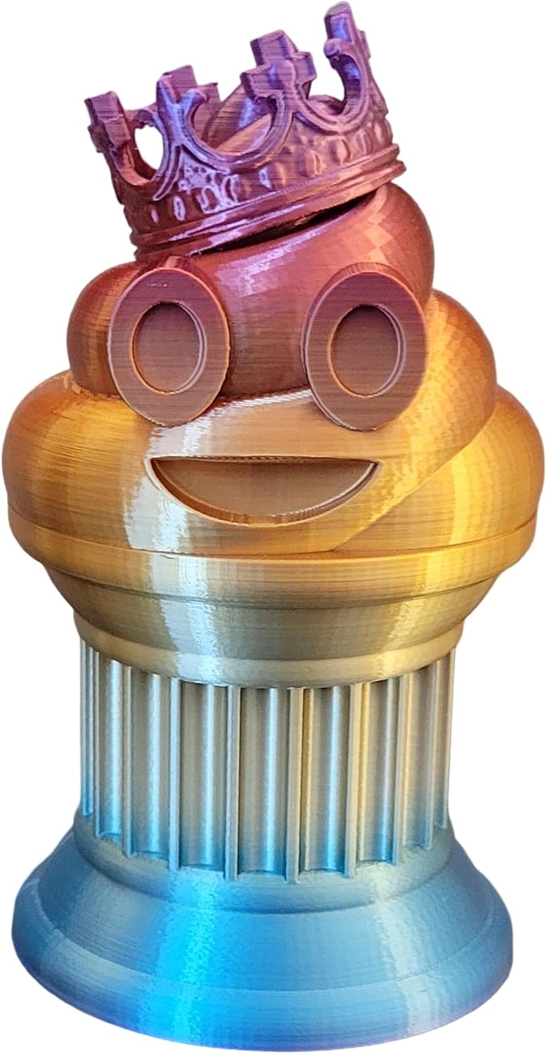 Amazon.com: Znet3D King Poop Emoji Trophy - Fun Award & Gift - Handmade ...