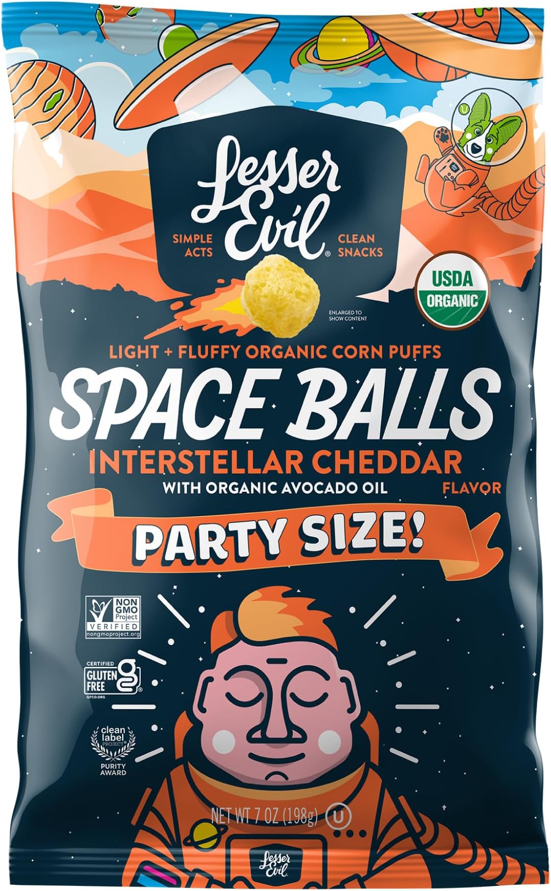 Amazon.com: Insterstellar Cheddar Space Balls, 7 oz Bag