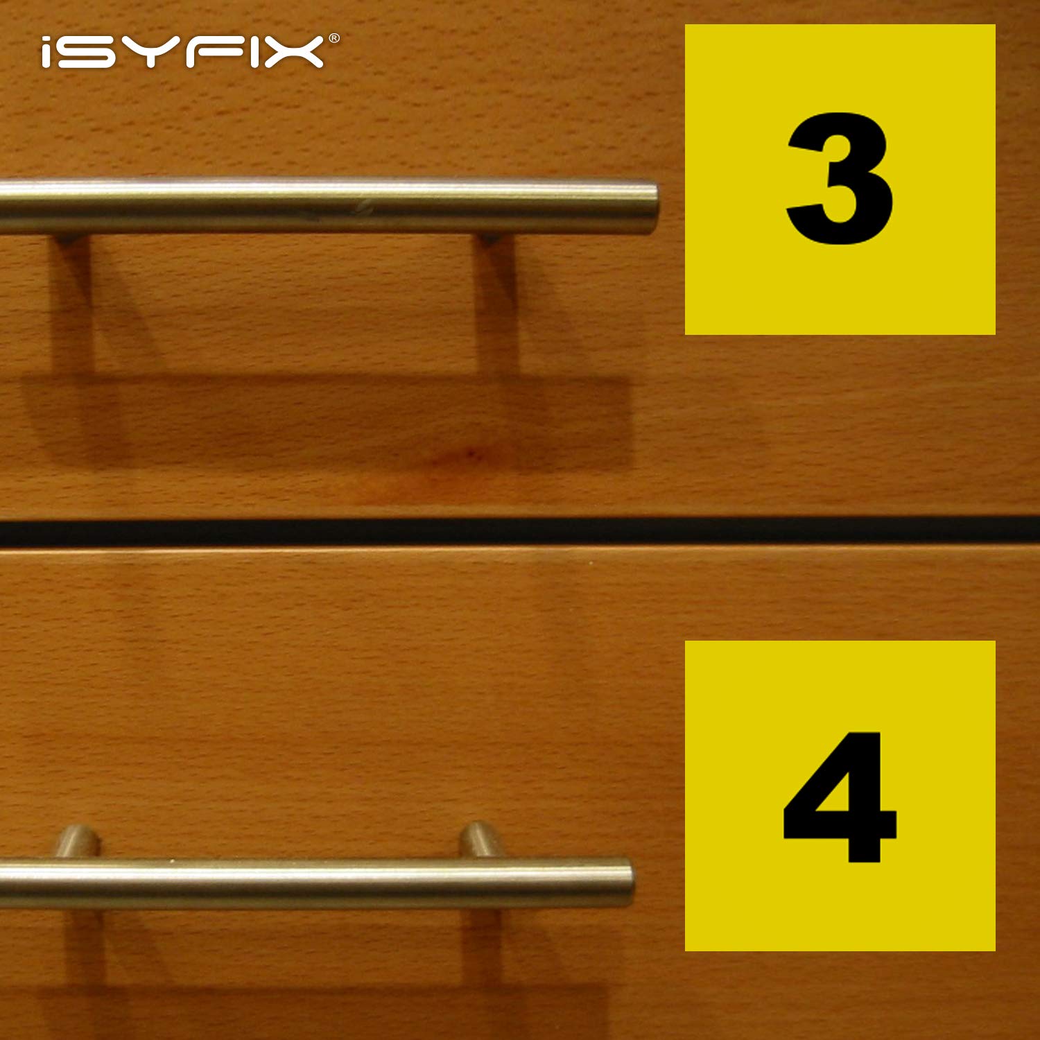 Snapklik.com : Yellow Consecutive Number Stickers 1 To 50, 4-inch, 1 ...