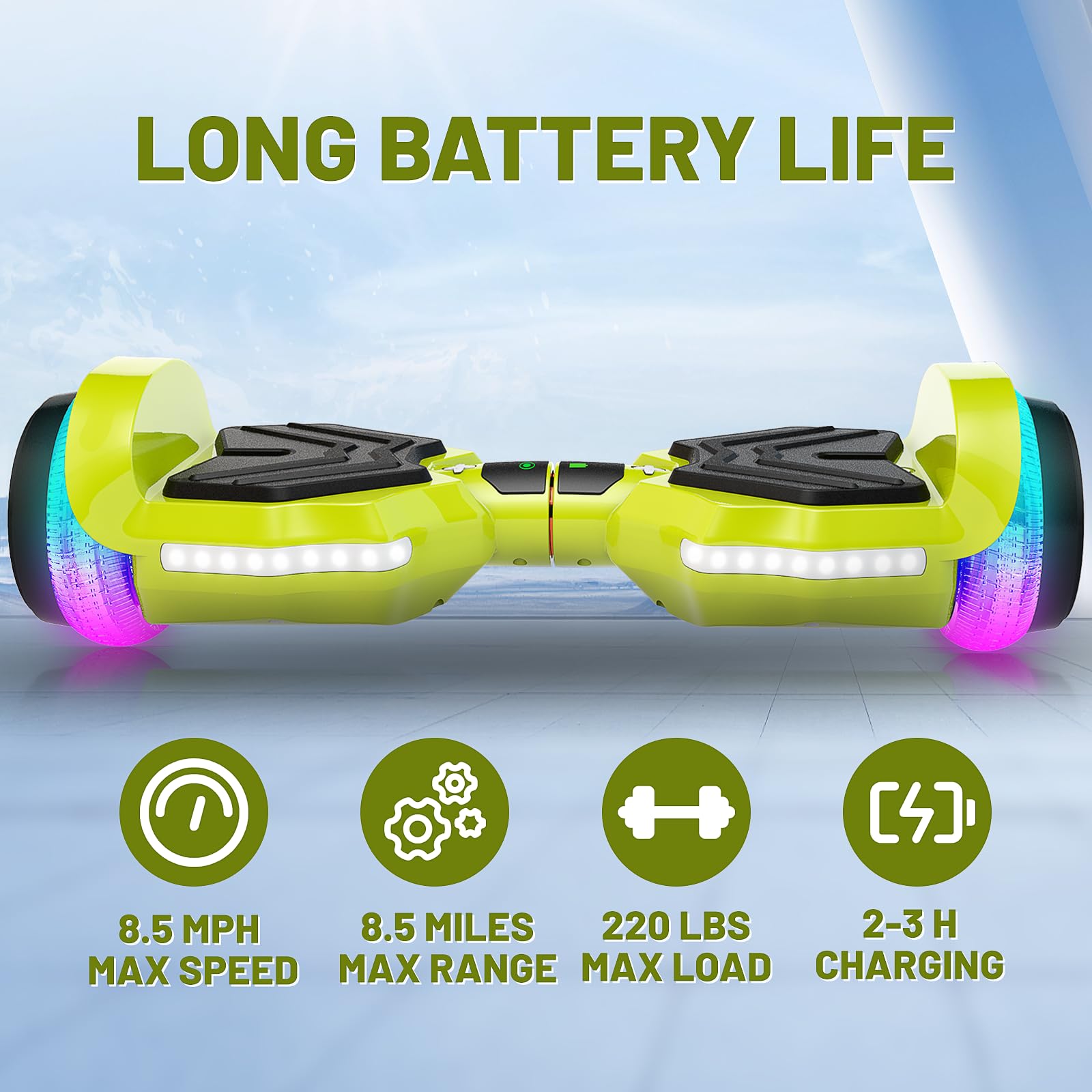 Snapklik.com : SIMATE Scooter, 6.5 Self Balancing Electric Hoover Boards
