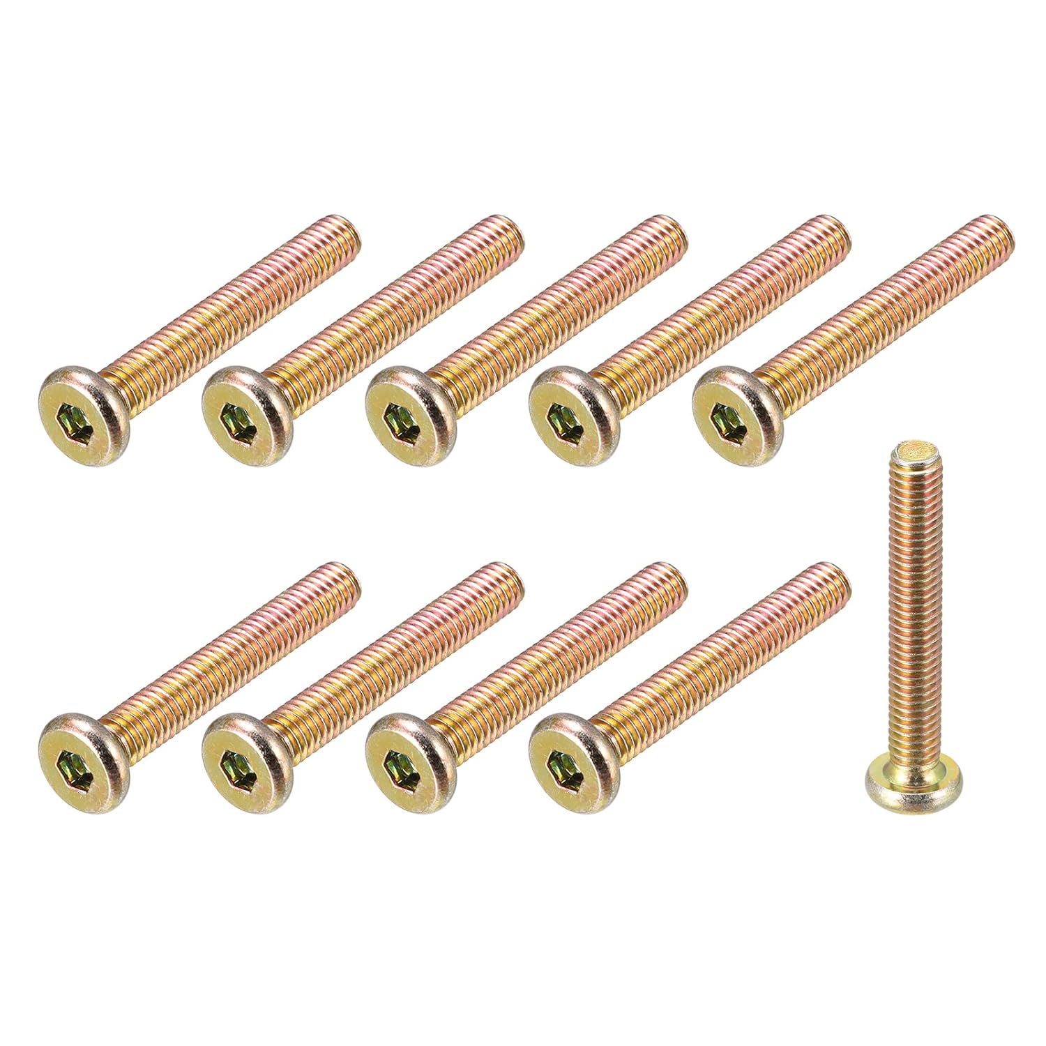 Amazon | METALLIXITY 六角ソケットヘッド機械ネジ M6x40 mm 20個 炭素鋼ネジ 機械 家具 DIY用 | 六角穴 ...