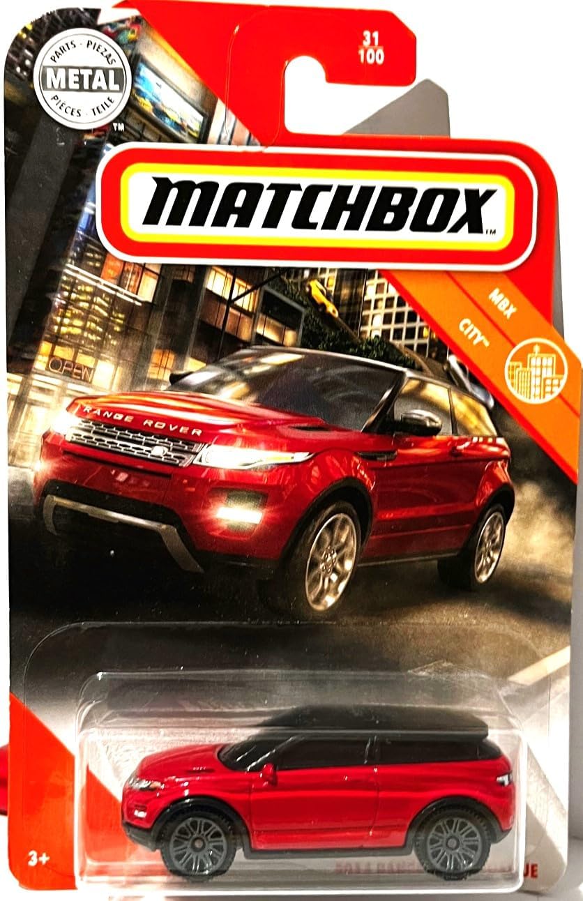 Amazon.com: Matchbox 2014 Range Rovers Evoque, MBX City 31/100 Red ...