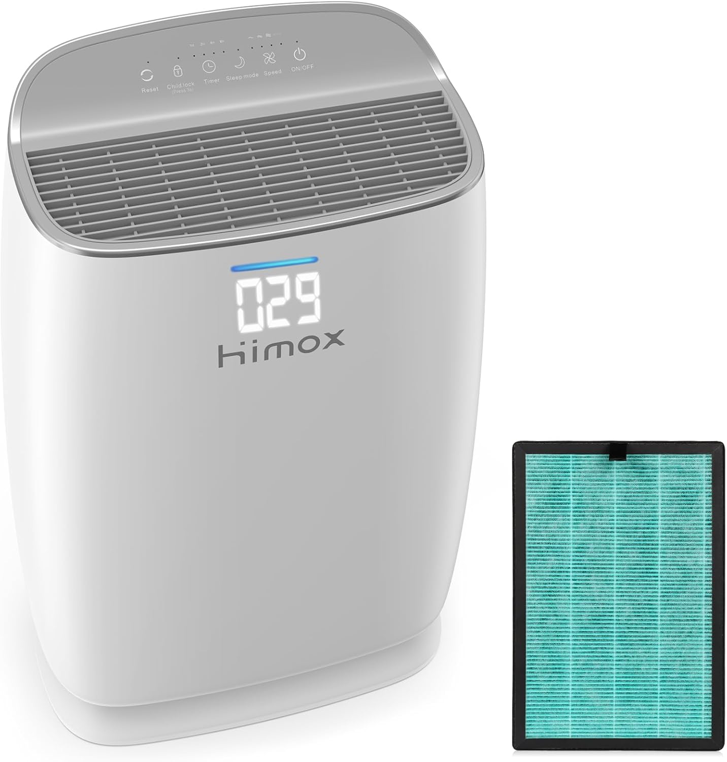 Amazon.com: HIMOX H04 HEPA Air Purifier with Original HEPA H14 ...