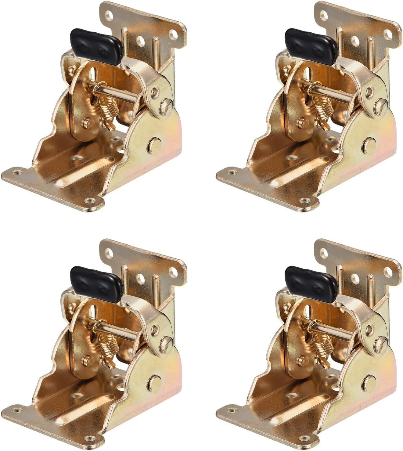 uxcell Table Leg Folding Brackets, 4pcs Foldable Self Lock Hinges ...