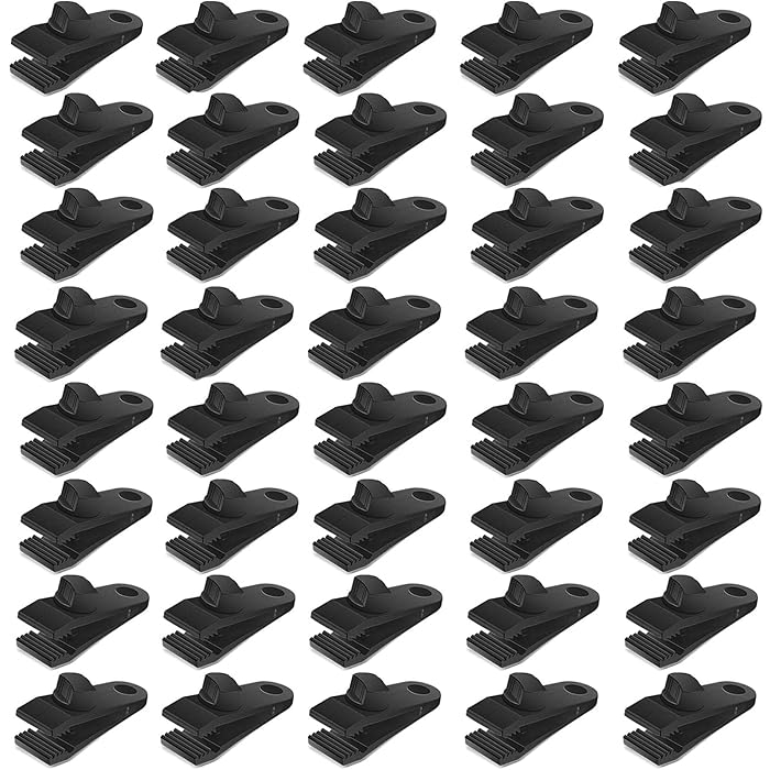 Buy 40PCS Tarp Clips Heavy Duty Lock Grip,Tent Clip,Tarp Clamp,Tarp ...