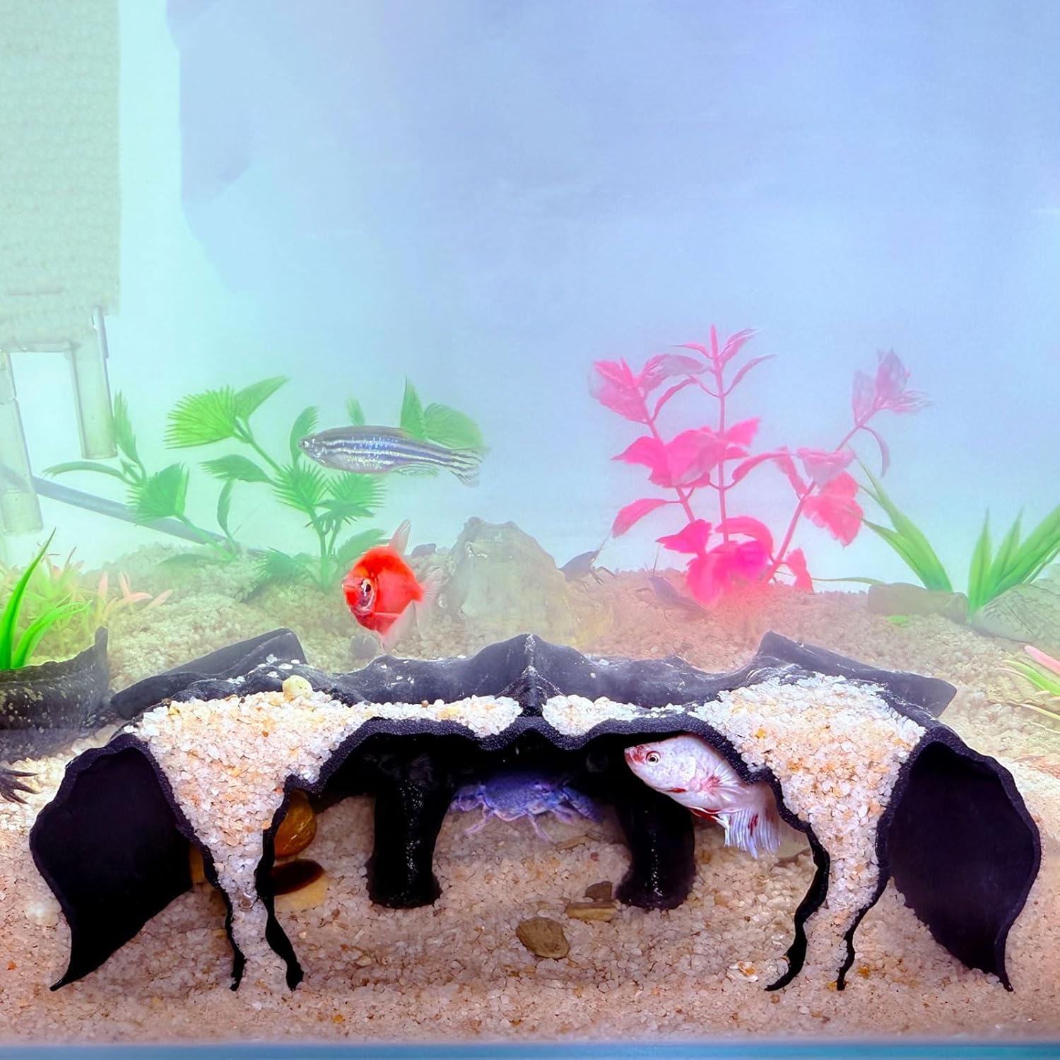 Aquarium Hidden cave，Small Bottom-Dwelling Fish&Shrimp Safe Hiding Hole ...
