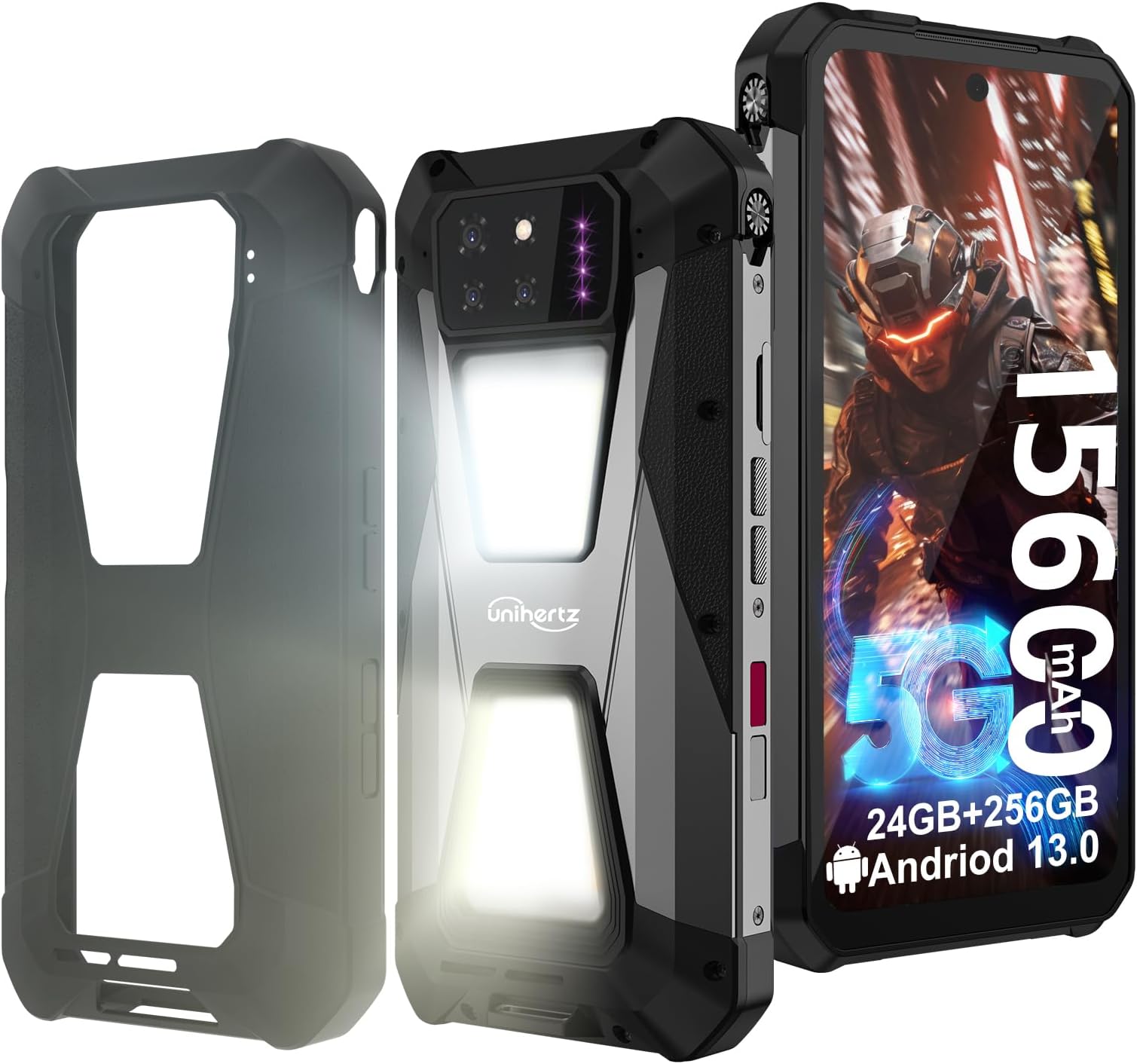 Amazon.com: Unihertz Tank 3s 5G Rugged Smartphone, Android 14 ...