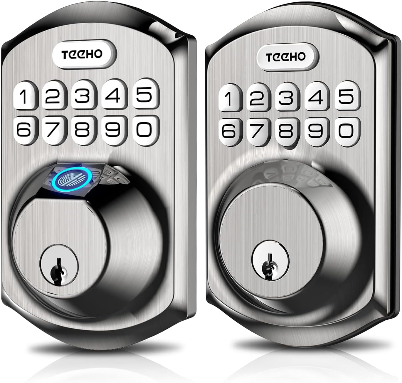 Keyless Entry Door Lock - TEEHO Electronic Keypad Deadbolt with Keypads ...
