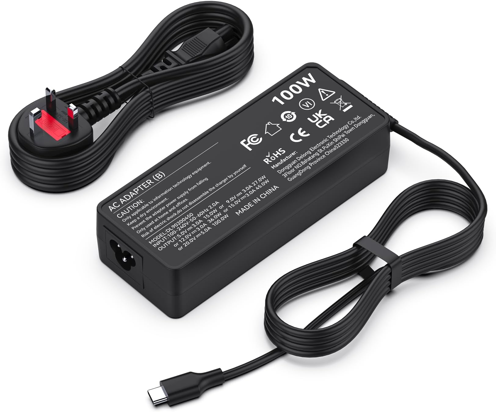 100W USB C Laptop Charger, 96W 90W 87W 65W 45W USB C Power Adapter for ...