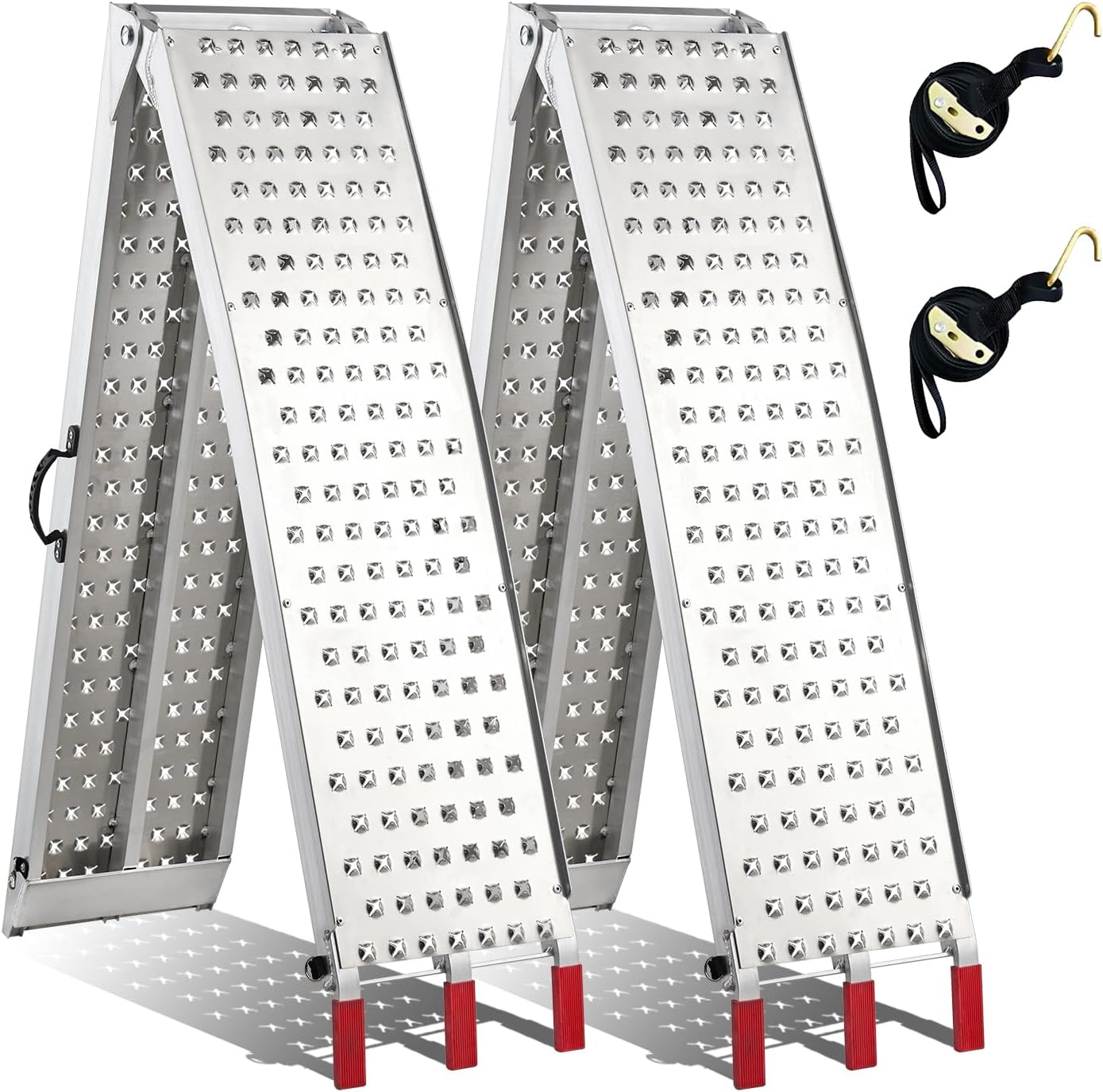 Amazon.com: VEVOR Aluminum Ramps, 1500 lbs Folding Loading Ramps for ...