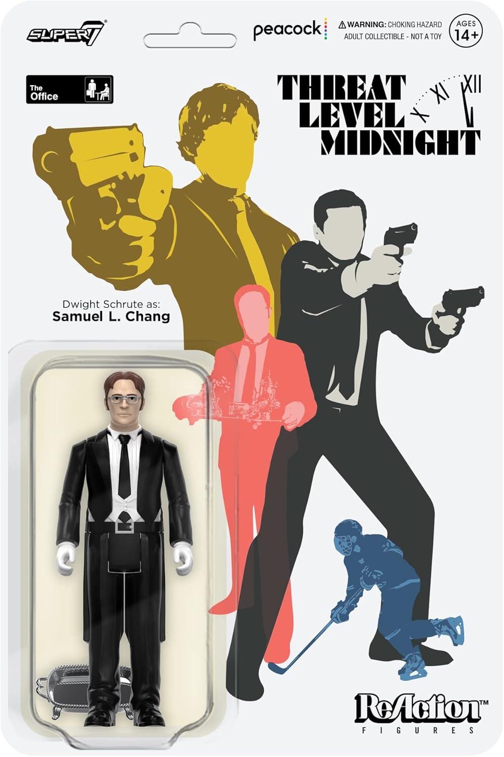 Amazon.com: Super7 The Office Threat Level Midnight Dwight Schrute as ...